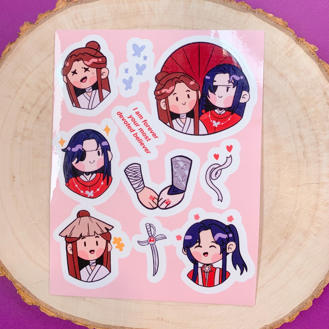 TGCF Heaven Officials Blessing Hualian Sticker Pack - Etsy