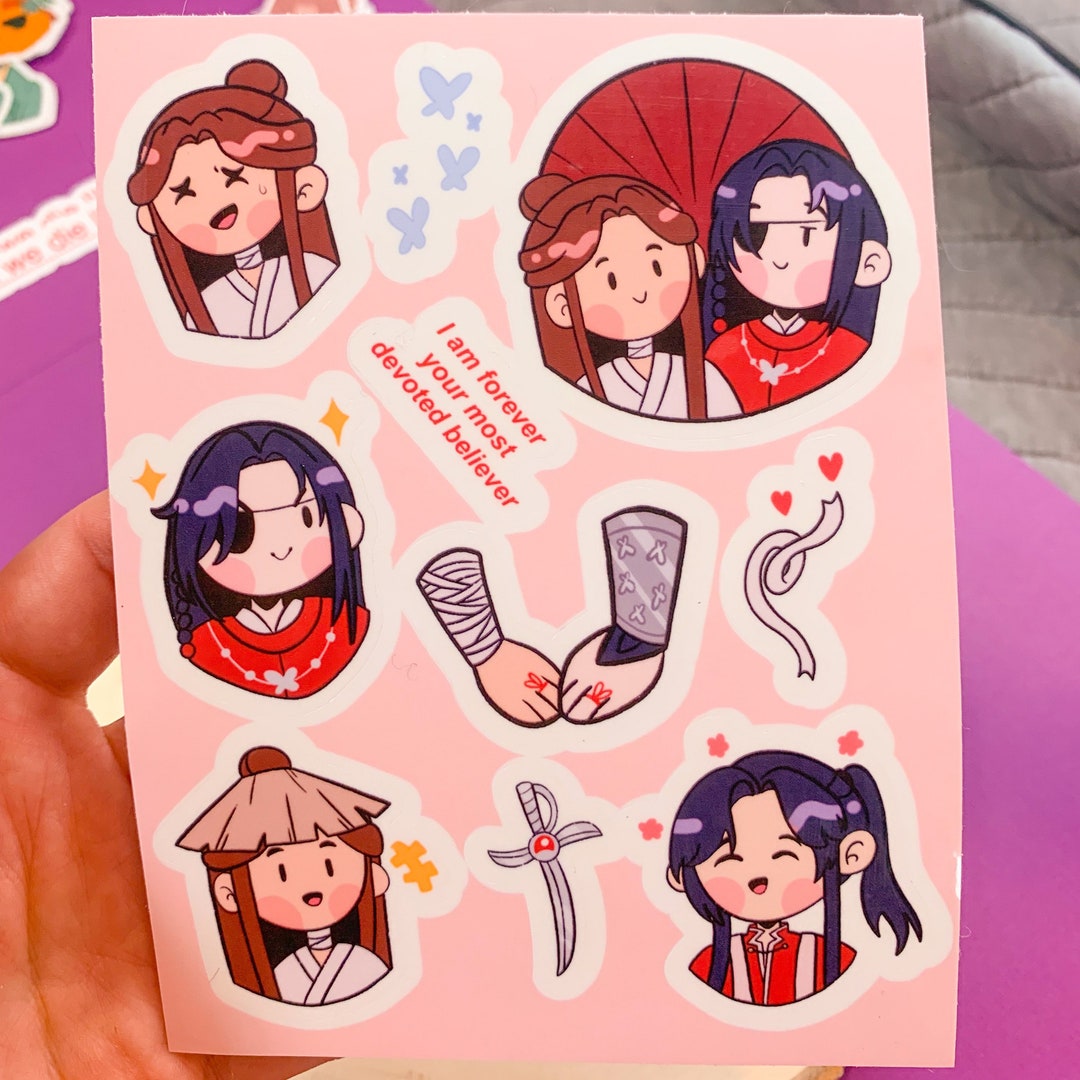 TGCF Heaven Officials Blessing Hualian Sticker Pack - Etsy