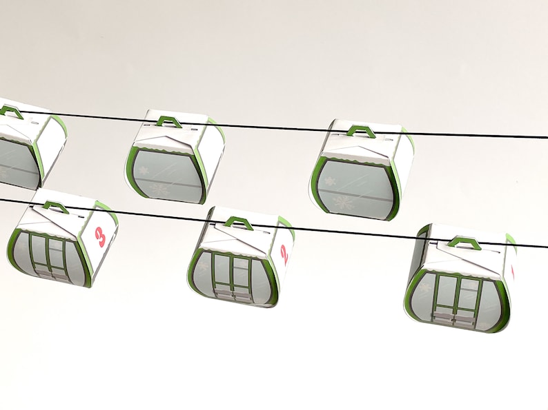 DIY Advent Calendar Kit: Winter Mountain Village With Cable Car, Ski ...