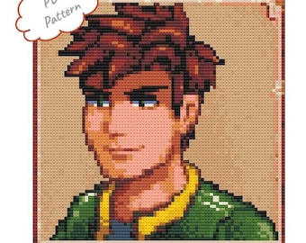 Stardew Valley Alex Sampler Cross Stitch Sampler Instant Download - Etsy