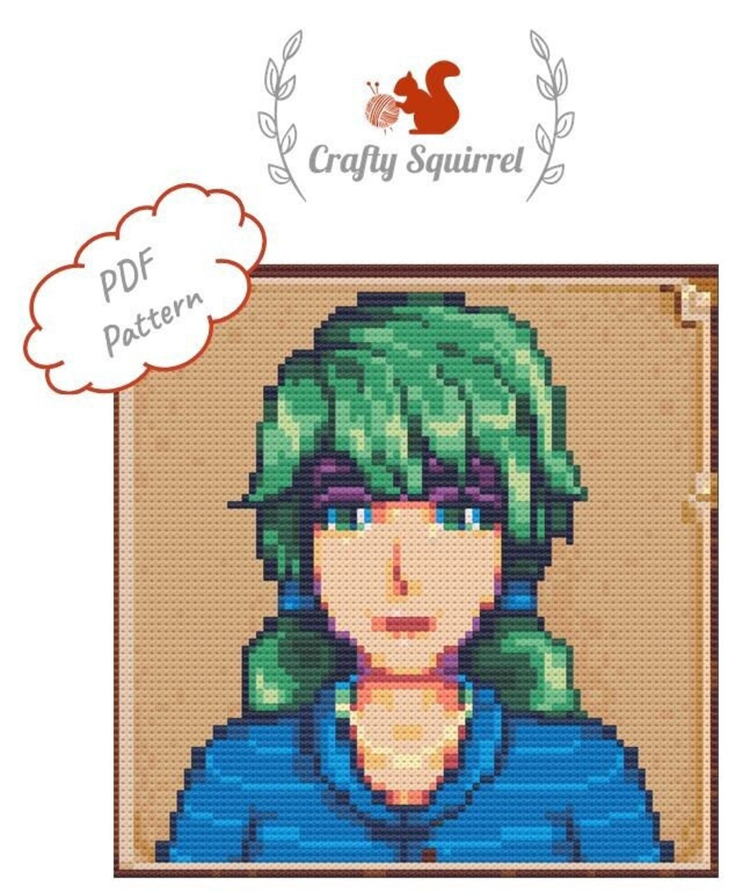 Caroline - Stardew Valley Inspired Cross Stitch Pattern - Instant PDF ...