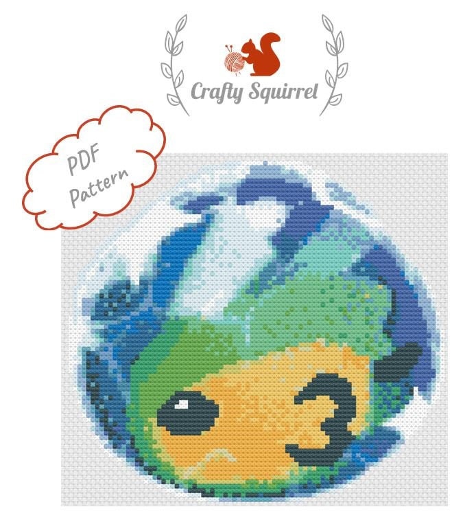 Mosaic Slime - Slime Rancher Inspired Cross Stitch Pattern - Instant ...