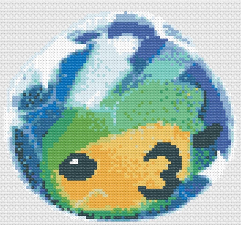 Mosaic Slime - Slime Rancher Inspired Cross Stitch Pattern - Instant ...