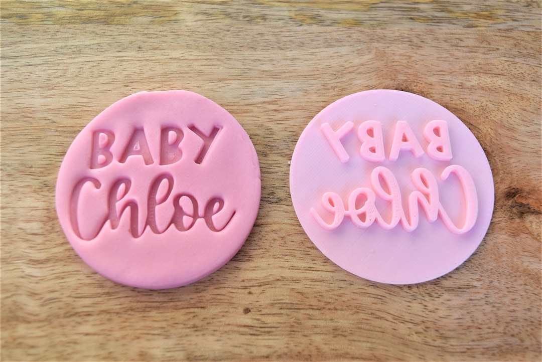 Custom Fondant Embosser, Any Name Fondant Stamp Decoration ...