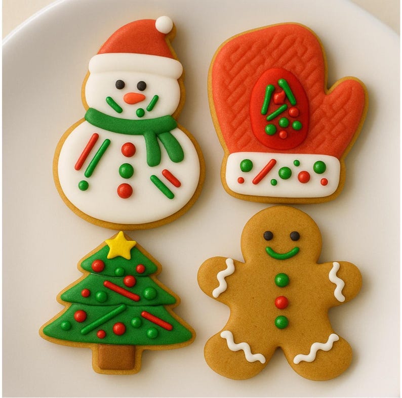 Christmas Sprinkles Mix Red Green Luster Finish Holiday Edible Cupcake ...