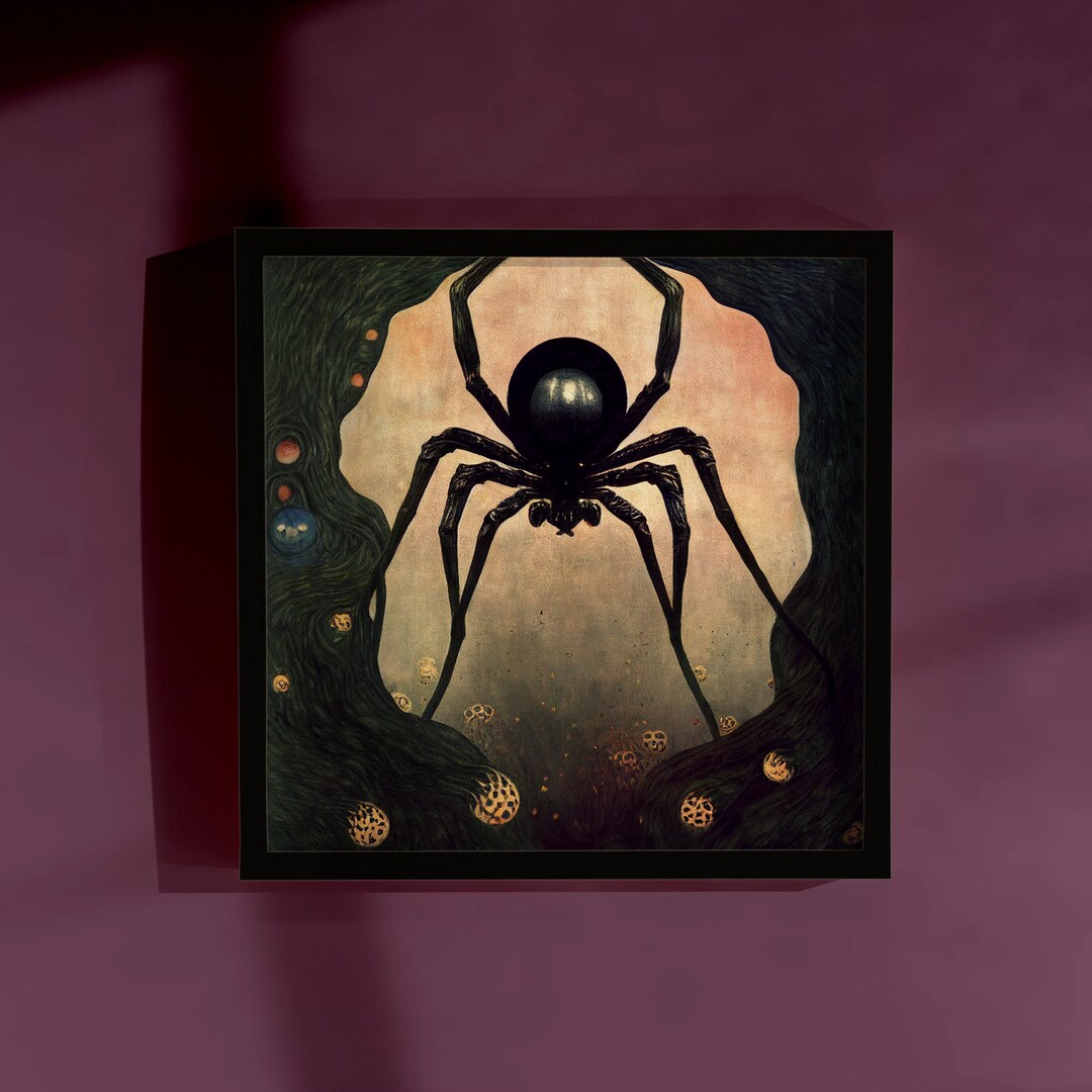 Tarantula Wall Art Print: Matte Paper Poster - Spooky Spider Design - Etsy