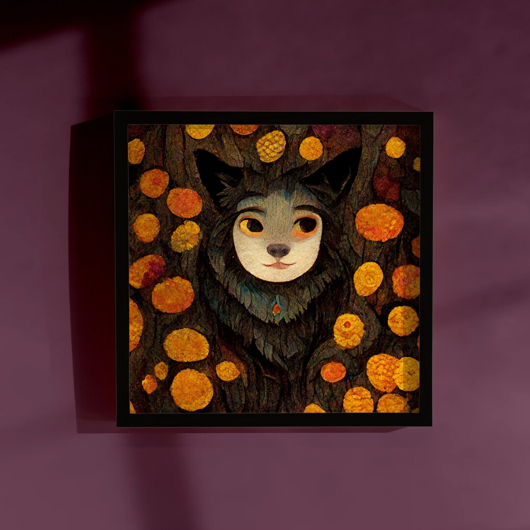 Werewolf Girl Poster Print Cute Lycan Worgen Wall Art - Etsy