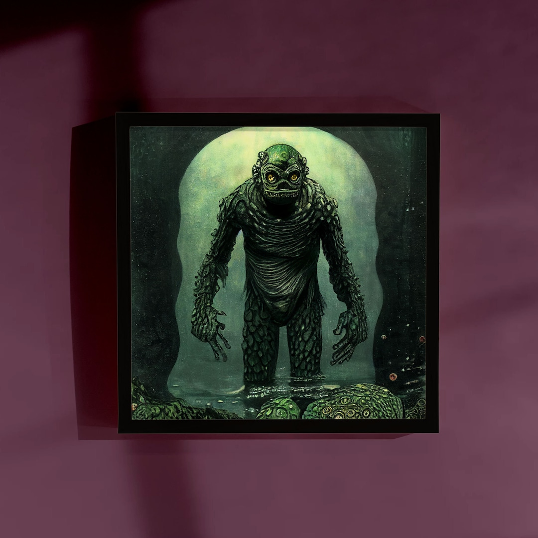 Swamp Monster Poster Print Horror B Movie Wandkunst Creature From The ...