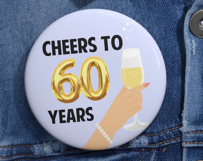 60th Birthday Party Pack 60 Years Old 60th Birthday Idea Birthday Pin ...