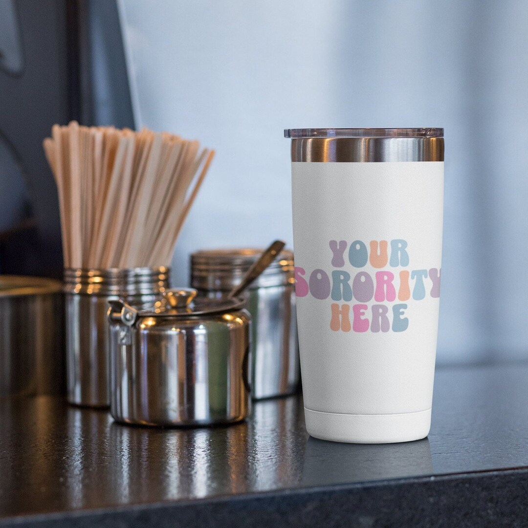 Personalized Sorority Tumbler: Insulated Stainless Steel, Greek Gift - Etsy