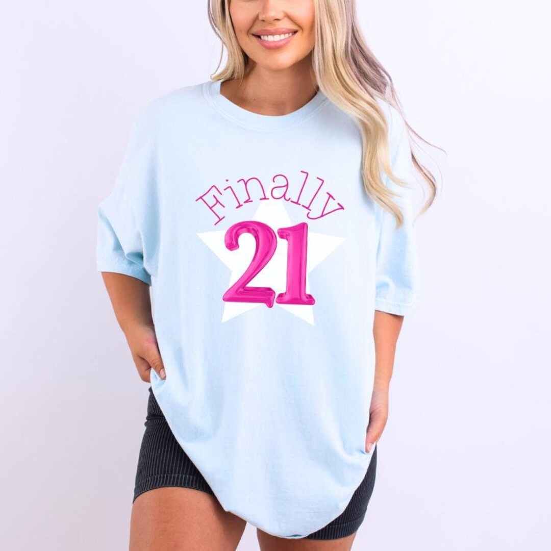 Finally 21 Birthday Shirt, 21st Birthday Shirt, Finally 21 Tee, 21st ...
