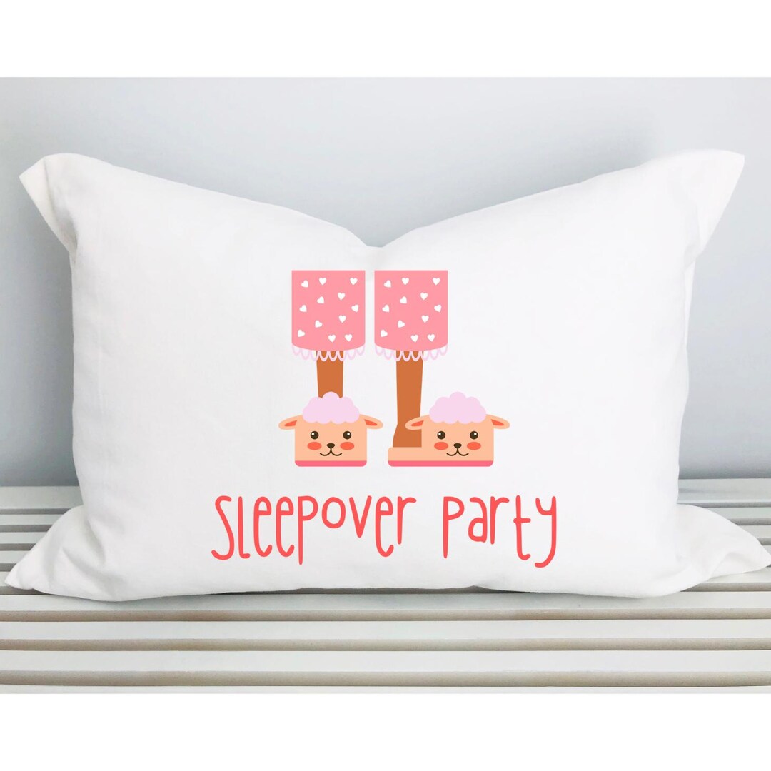 Girls Sleepover Party Pillowcase: Microfiber Slumber Party Decor - Etsy
