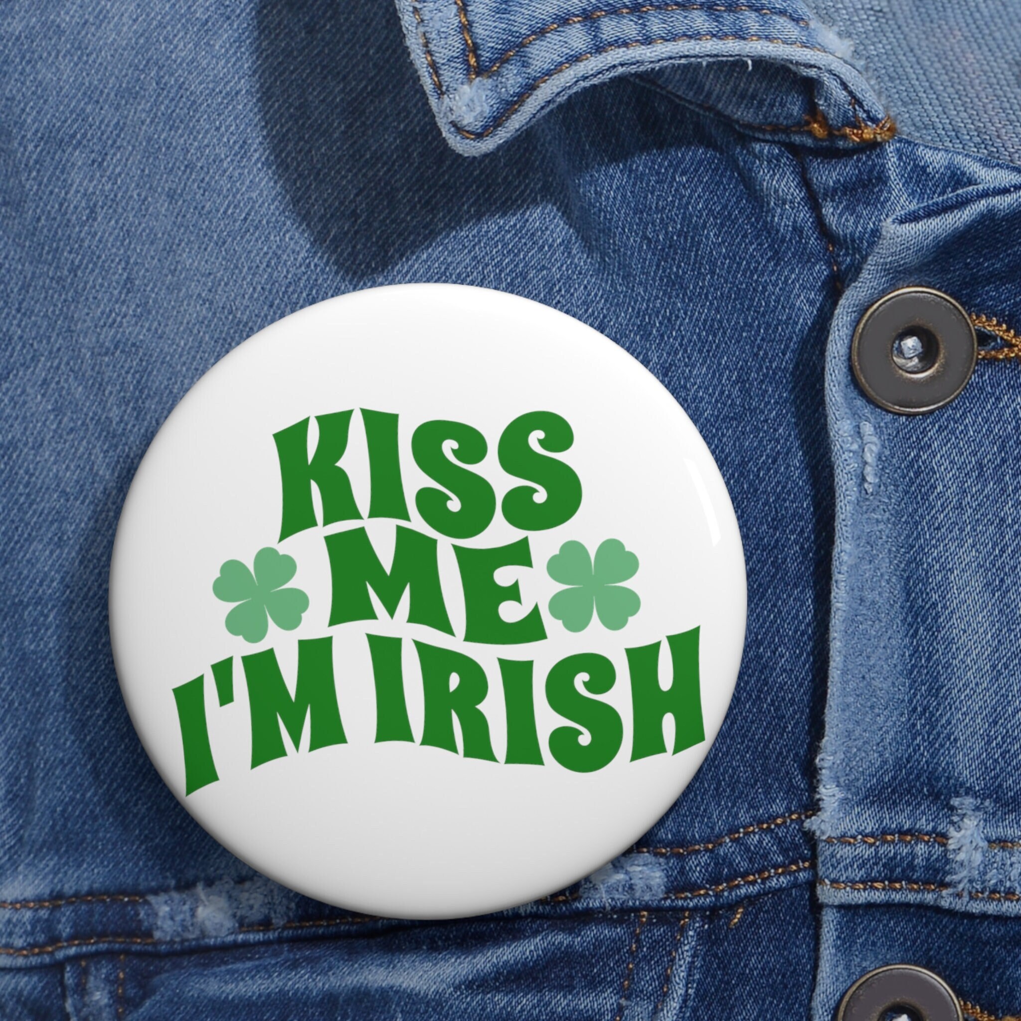 Kiss Me I'm Irish 3 Pin, St. Patrick's Day Pin, Kiss Me I'm Irish Gifts ...