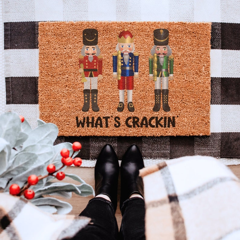 Christmas Nutcracker Coir Doormat – Festive Holiday Welcome Mat - Etsy