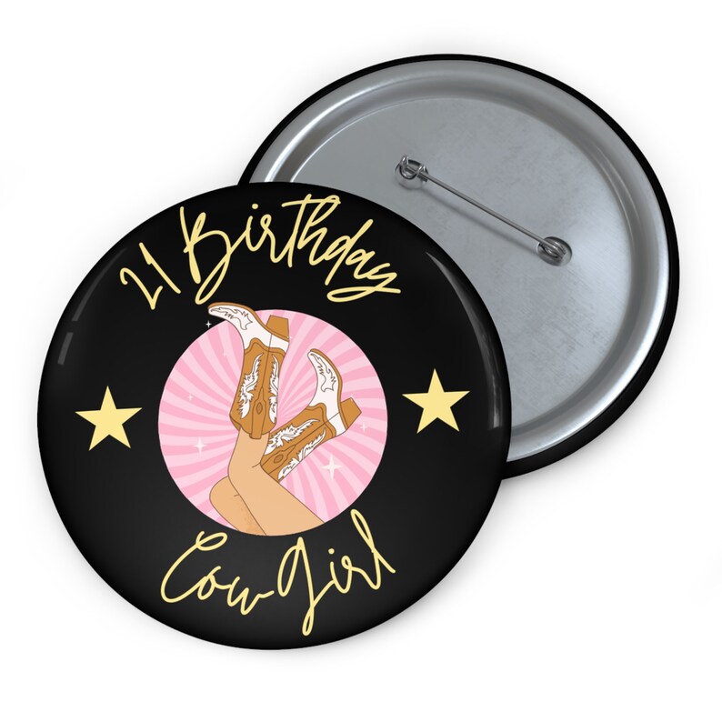 21st Birthday Cowgirl Pin, 21st Birthday Pin, Happy 21st Birthday ...