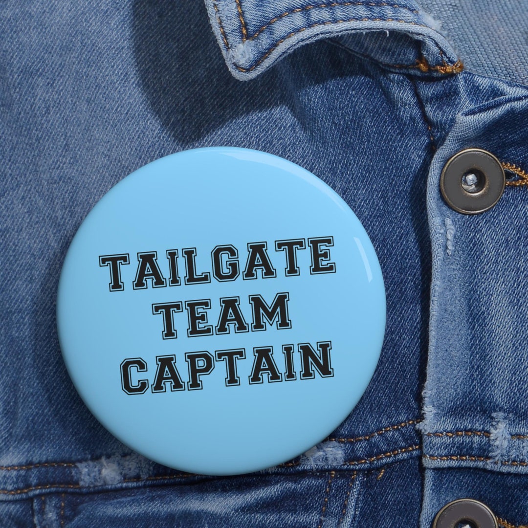 Tailgate Team Captain Game Day Pin, Football Game Day Pin, Choose Your ...