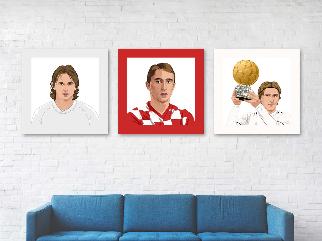 Luka Modric Portrait Series 2006, 2014, 2018 Real Madrid Croatia ...