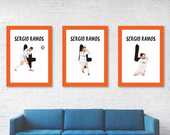 Sergio Ramos Real Madrid Art Print - Etsy