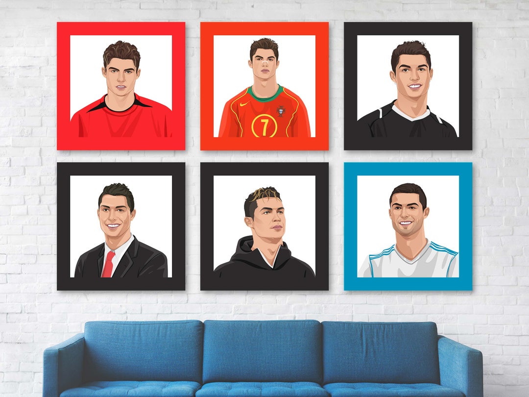Cristiano Ronaldo CR7 Portraits Posters 2003 04 07 08 17 - Etsy