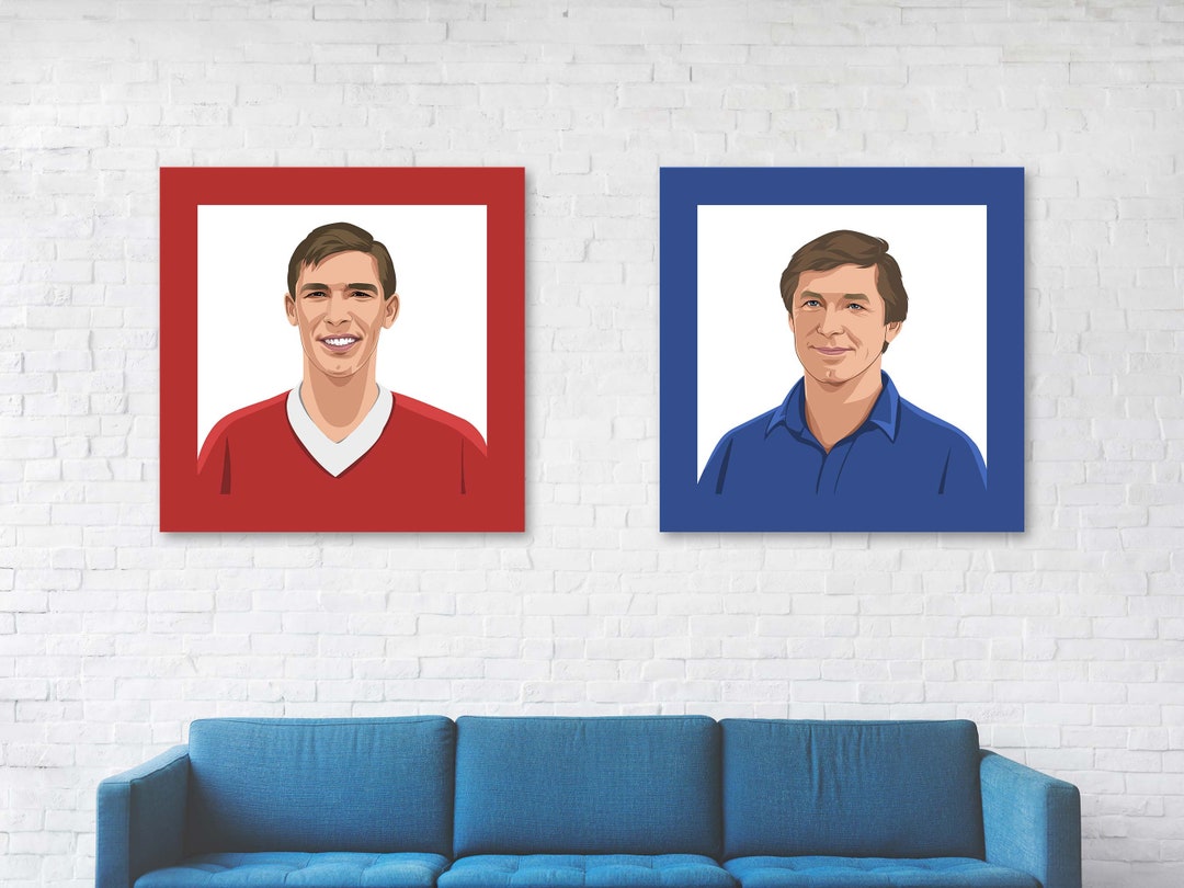 Sir Alex Ferguson Portraits Wall Art Series 1967 & 1985 - Etsy