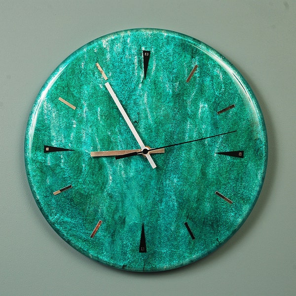 Turquoise Clock - Etsy