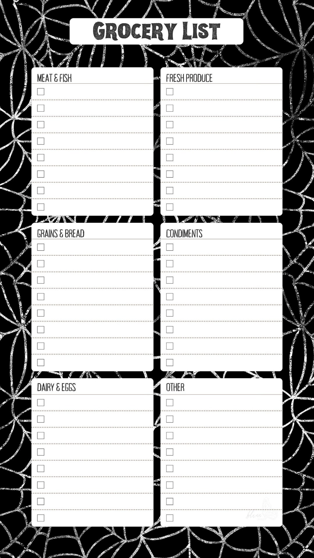 Grocery List (spooky) - Etsy