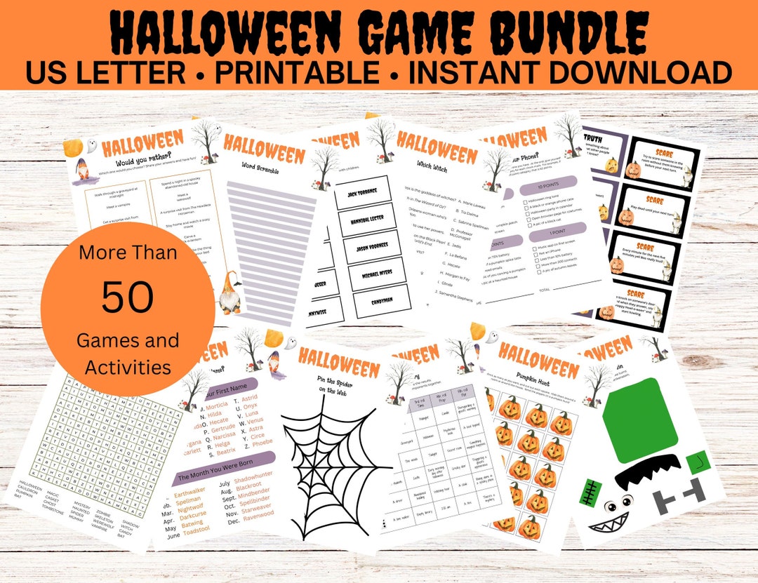 Halloween Games and Activities for Halloween Parties, More Than 50 ...