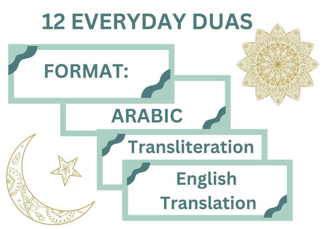 Daily Duas | 12 Everyday Duas | Islam | Muslim | Reminders | Dhikr ...