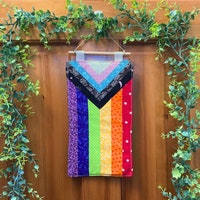 Inclusive Pride Quilt Block Art Print | LGBTQ+ Quilt Wall Art | Pride ...