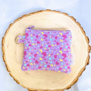 Mini Keychain Zipper Coin Pouch | Kawaii Hearts Girly Bag | Harajuku ...