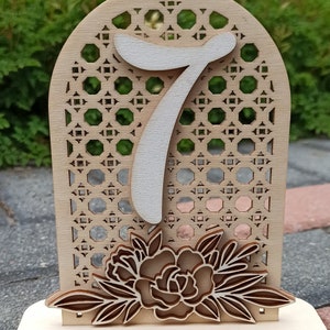 Table Numbers Cut File Wooden Wedding Table Numbers Laser - Etsy