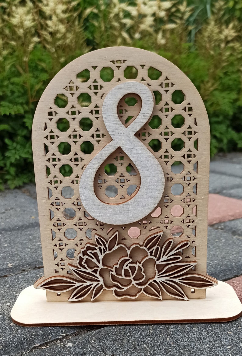 Table Numbers Cut File Wooden Wedding Table Numbers Laser - Etsy