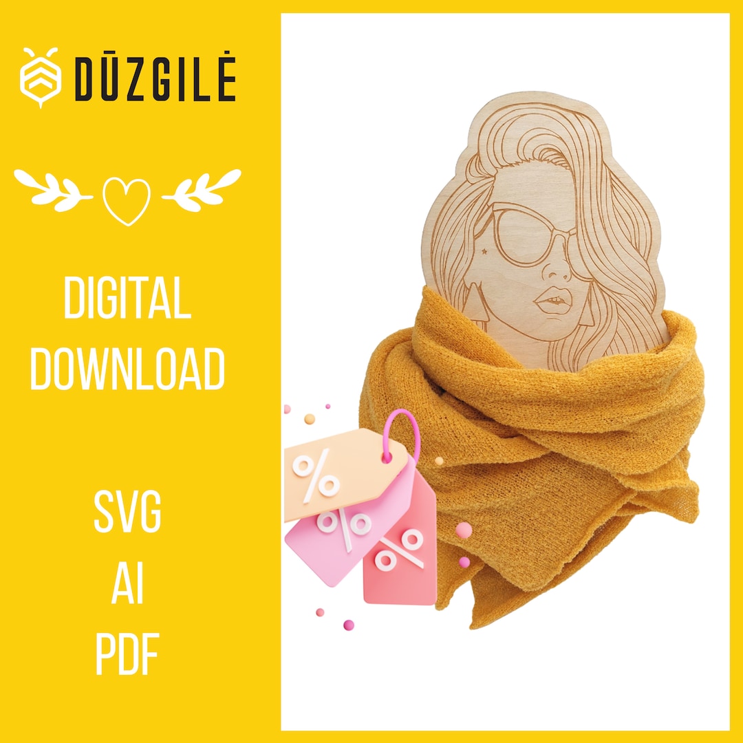 Lady Display Mannequin Figure Shop Display SVG Digital Laser Cut File ...