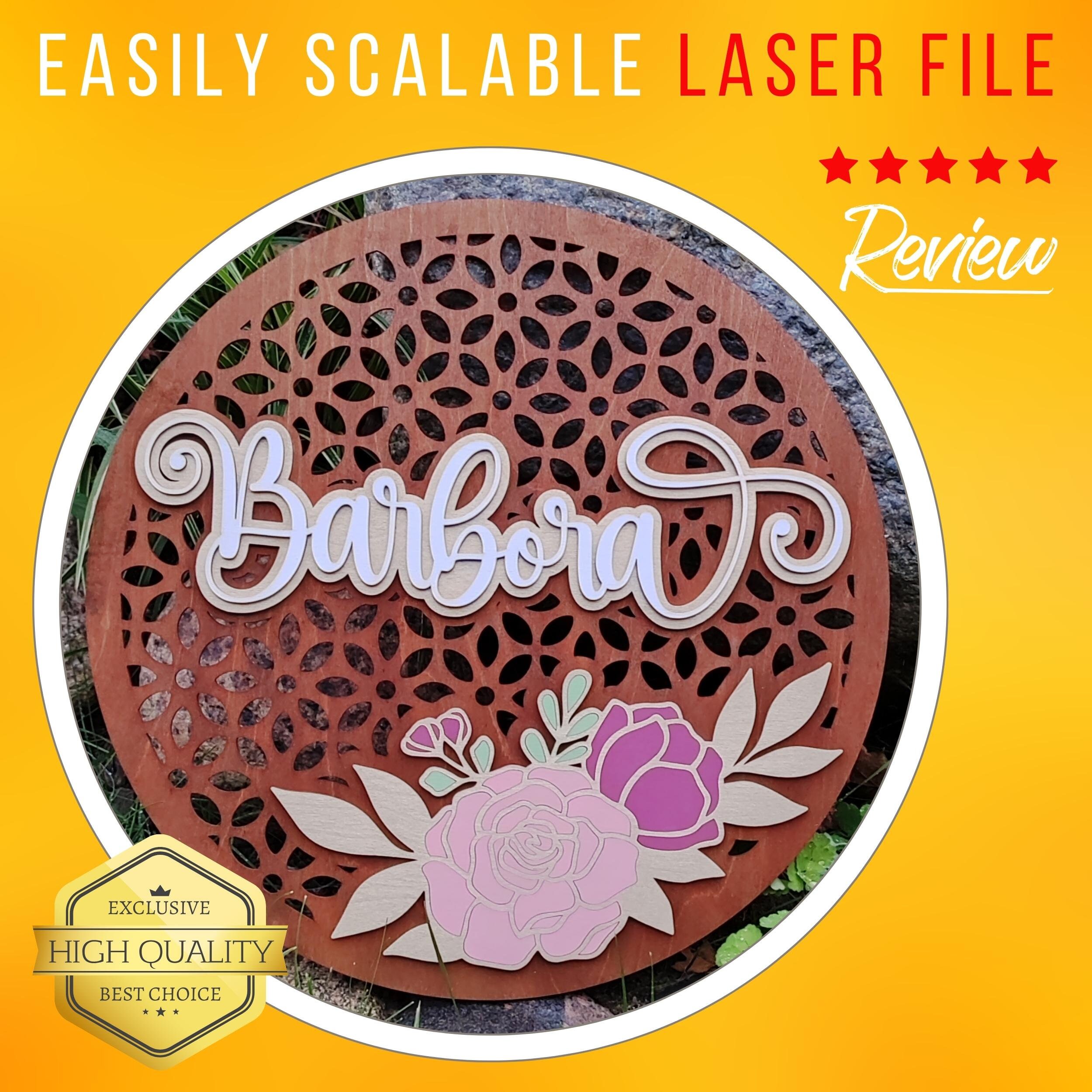Barbora Laser Ready Svg File, Rattan Style Laser Cut File, for ...