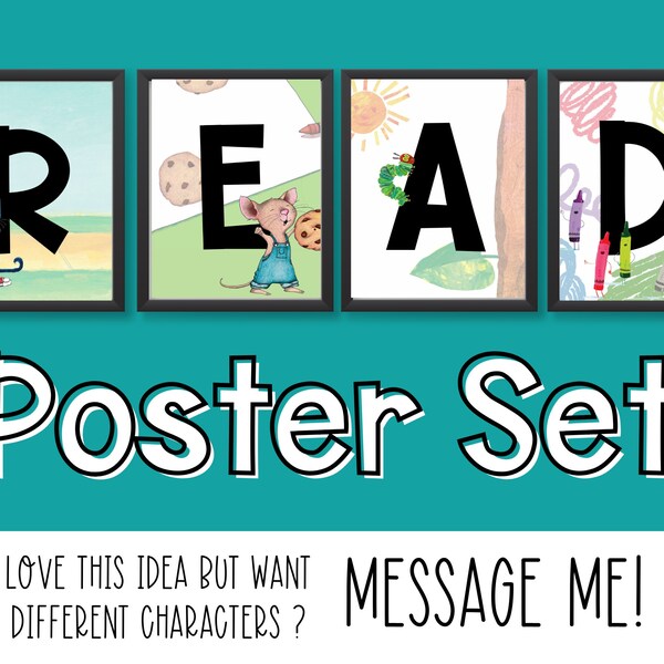 Reading Poster - Etsy