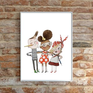 Printable Children's STEM Book Character Gallery Wall Poster Bundle ...