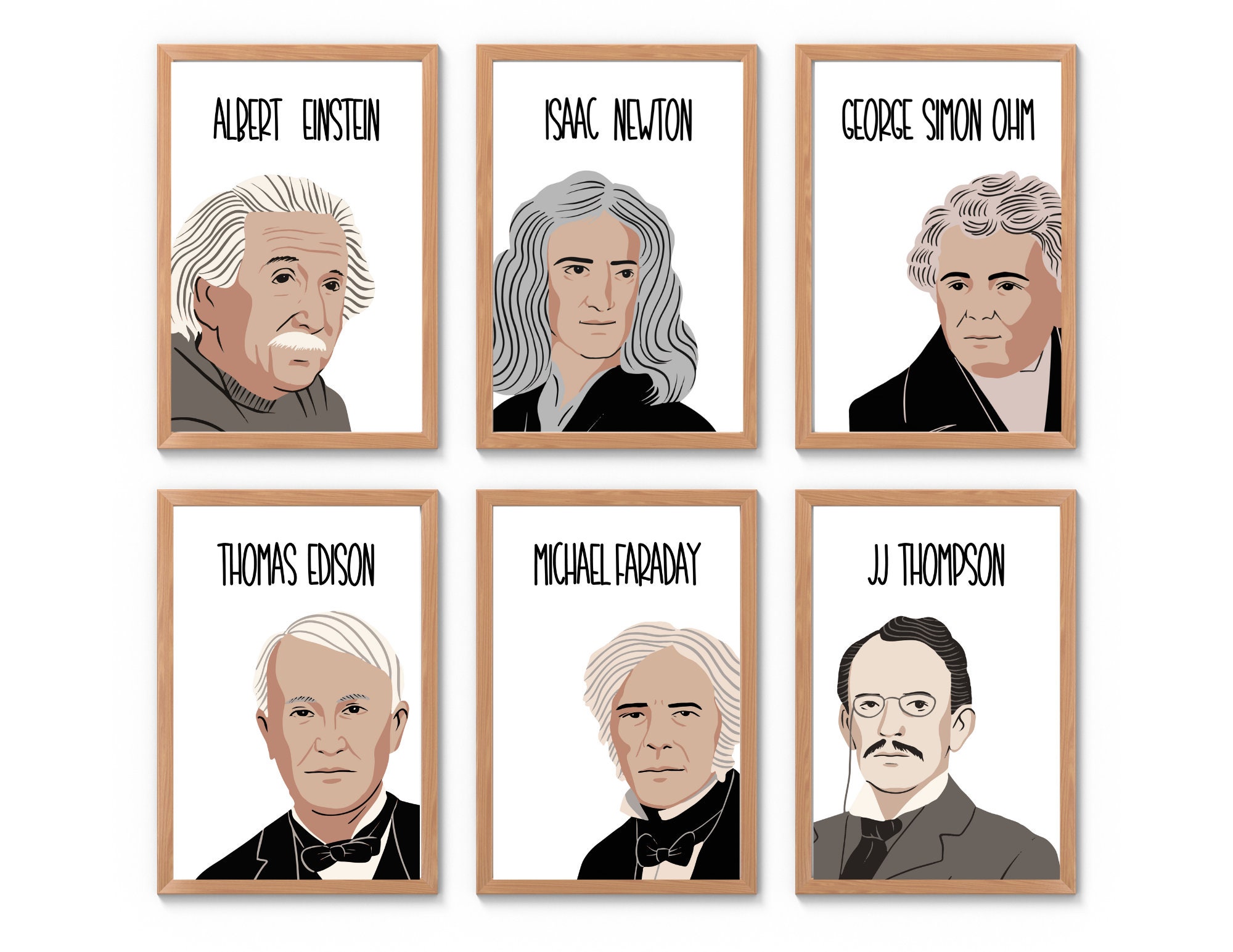 Famous Scientists Poster Bundle Science Poster Bundle - Etsy