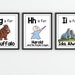 Printable Children's Book Character Alphabet Posters, Classroom and ...