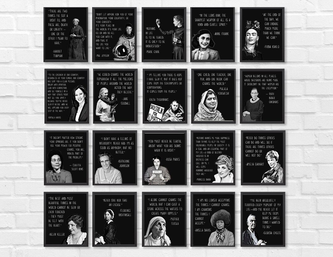 Inspirational Women Poster Bundle, Diversity, Poster Bundle, Inclusive ...