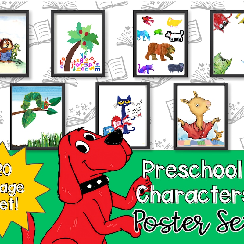 Book Character Playroom Art - Etsy