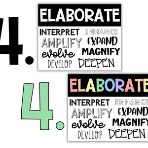 5E Learning Model Poster Bundle, Science, Poster Bundle, Classroom Art ...