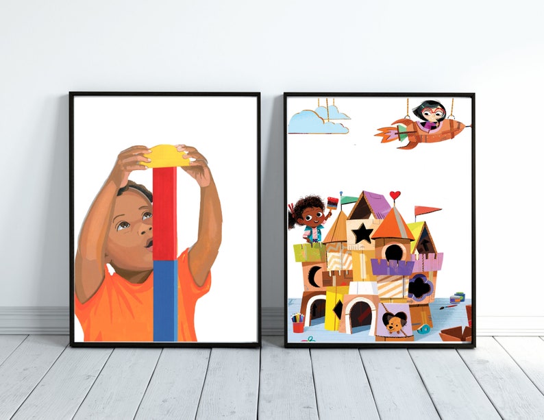 Printable Children's STEM Book Character Gallery Wall - Etsy