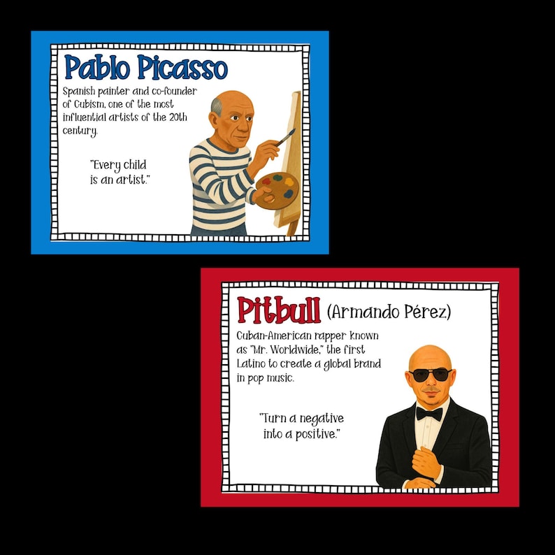 Hispanic Heritage Month Poster | Inspirational Latino Leaders & Icons ...