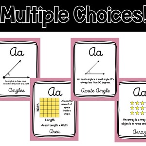 Cursive Math Alphabet Posters, Grades 3-5, Educational Wall Art ...