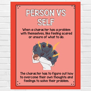 Types of Conflict Posters, Classroom Decor Printables (digital Download ...