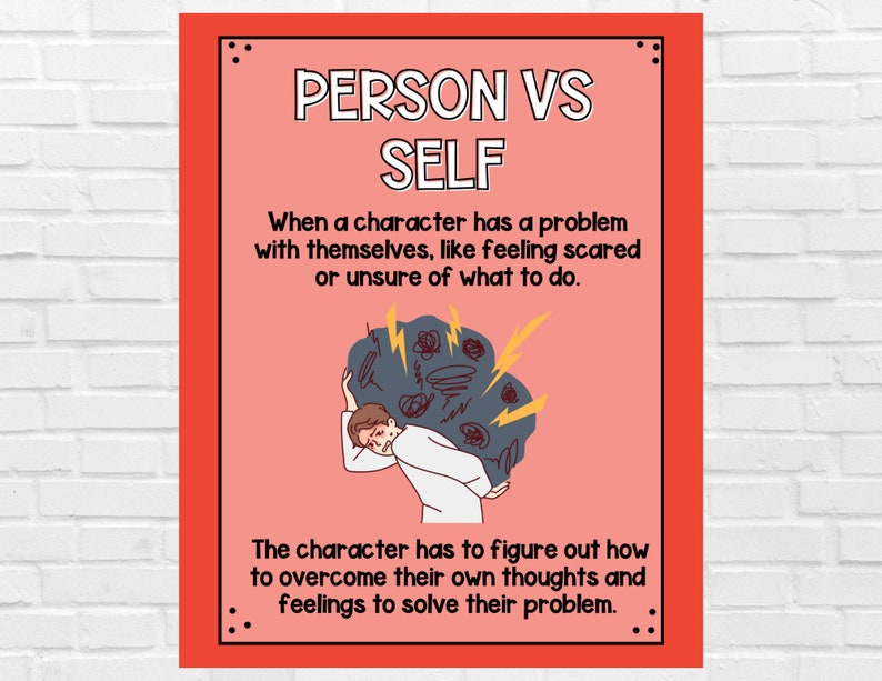 Types of Conflict Posters Classroom Decor Printables Reading - Etsy