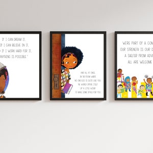 Children's Story Book Quote Prints: Classroom Library Decor (instant ...