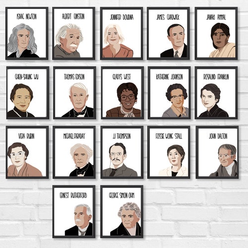 Famous Scientists Poster Bundle Science Poster Bundle - Etsy