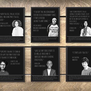 Kids Who Changed the World, 24 Printable Posters, Influential Children ...