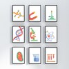 Science-inspired Gallery Wall Collection, Set of 15, Science Classroom ...